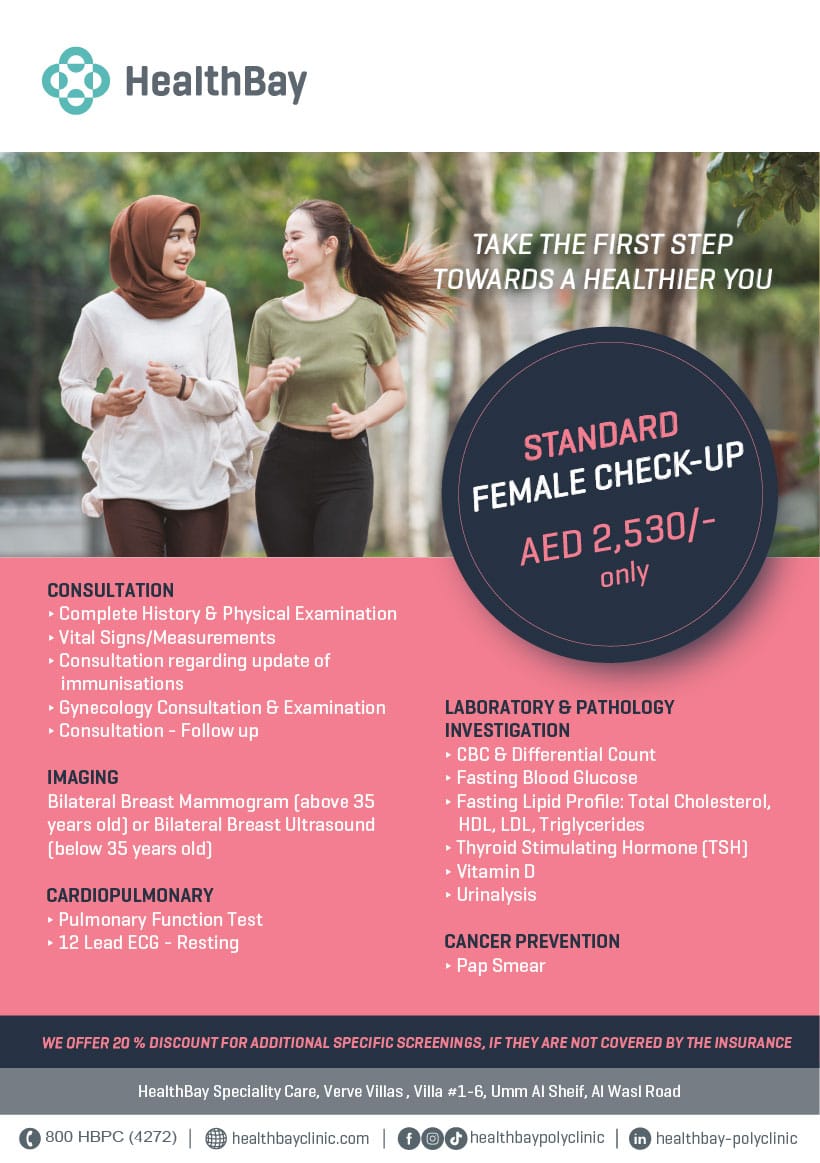 Female Wellness Check-up | Women's Health Packages in Dubai